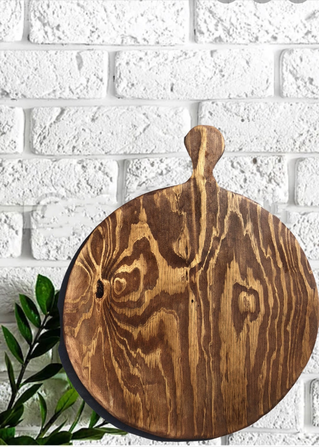 Large Bread Board, Circular Bread Board, Serving Platter, Paddle Board ...