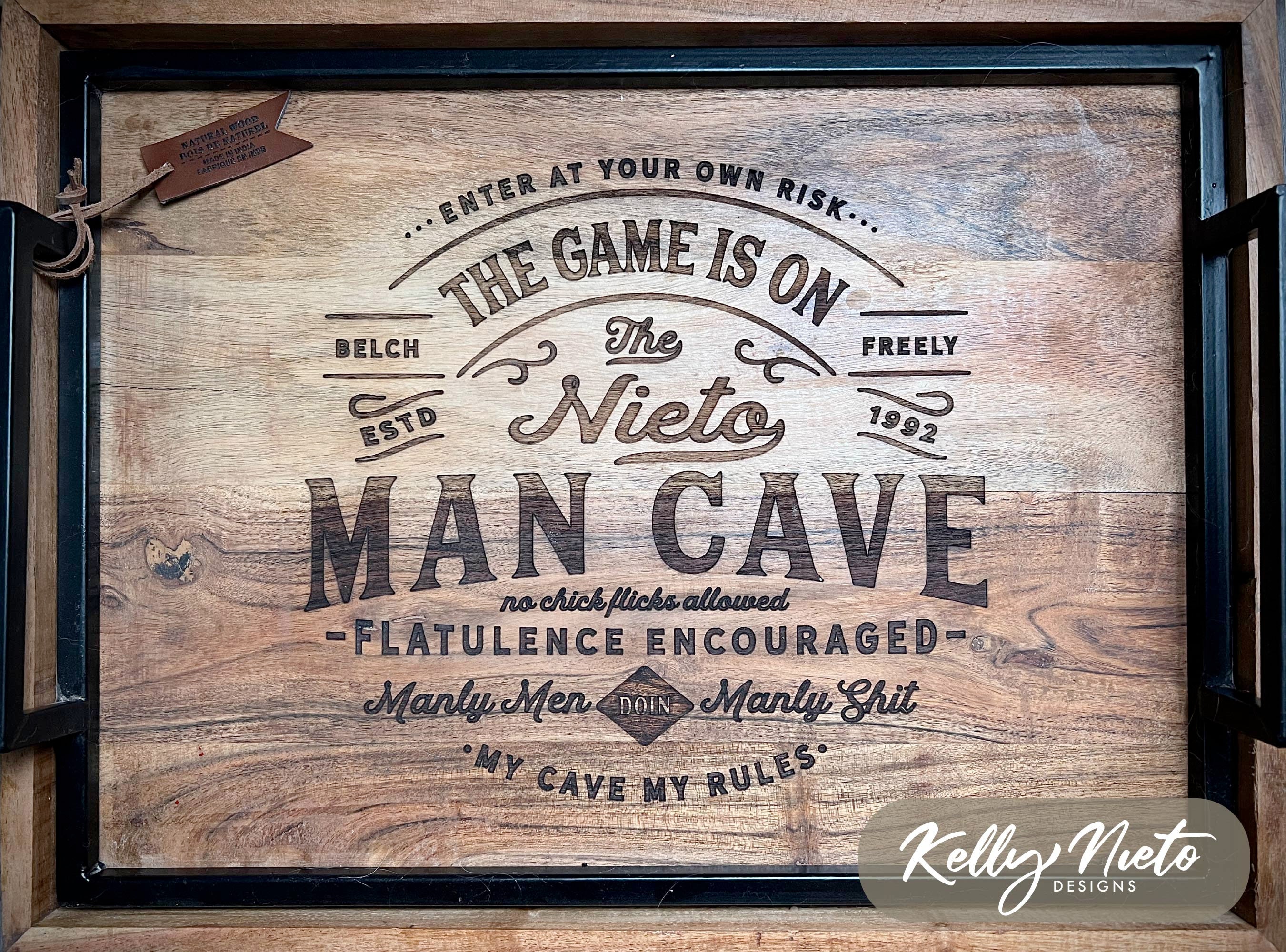 Personalized Man Cave Sign SVG | Father's Day Gift, Laser Cut File ...
