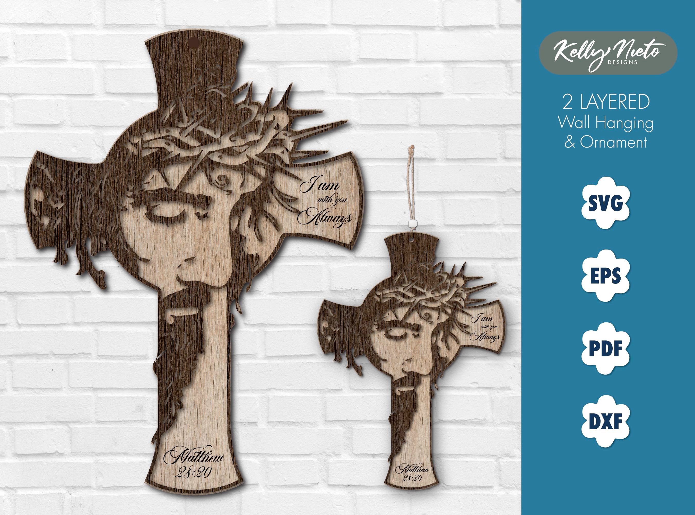 Jesus Cross Laser Cut File Vector File for Laser Cutting - Etsy Canada