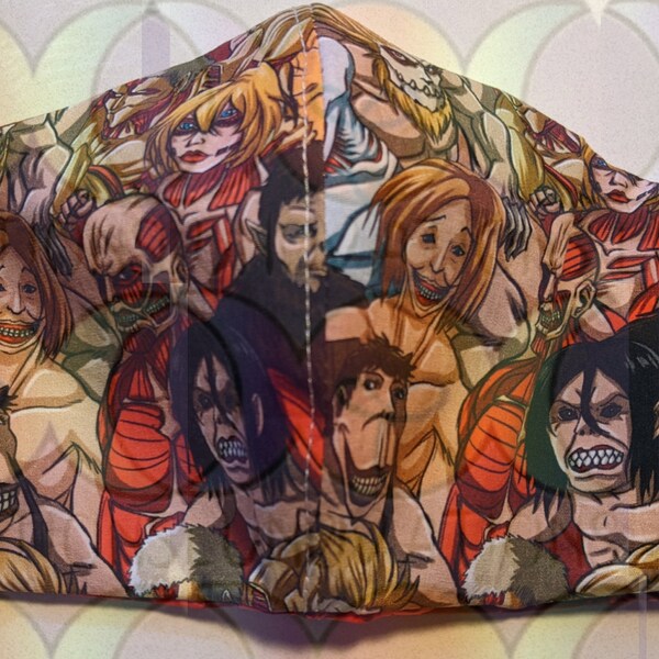 Attack on Titan Face Mask - Etsy