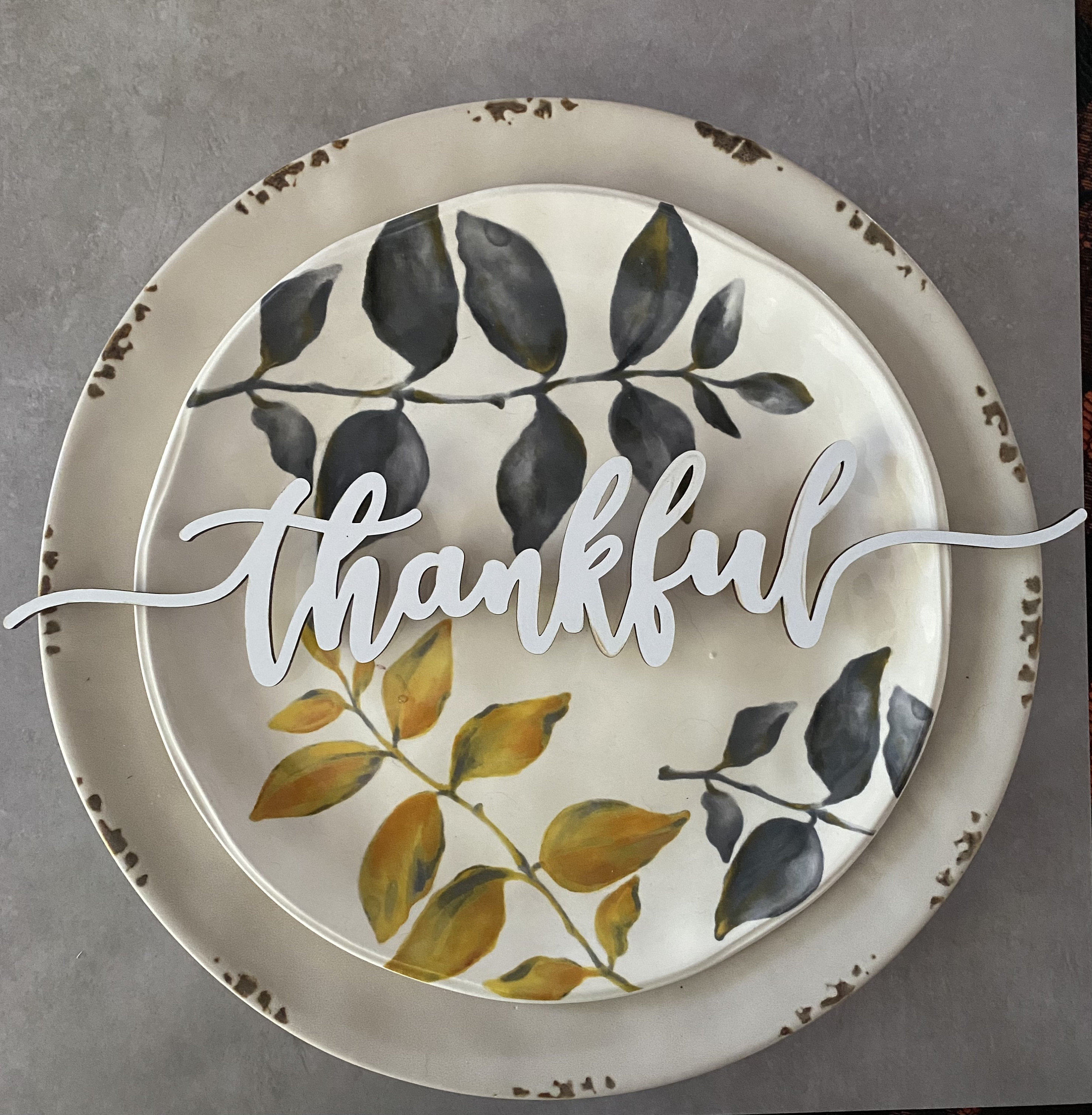 Thanksgiving Place Setting Words, Thanksgiving Plate Setting Words ...