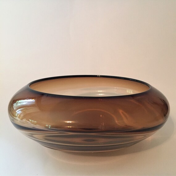 Don Gonzalez Sepia Glass Bowl - Etsy