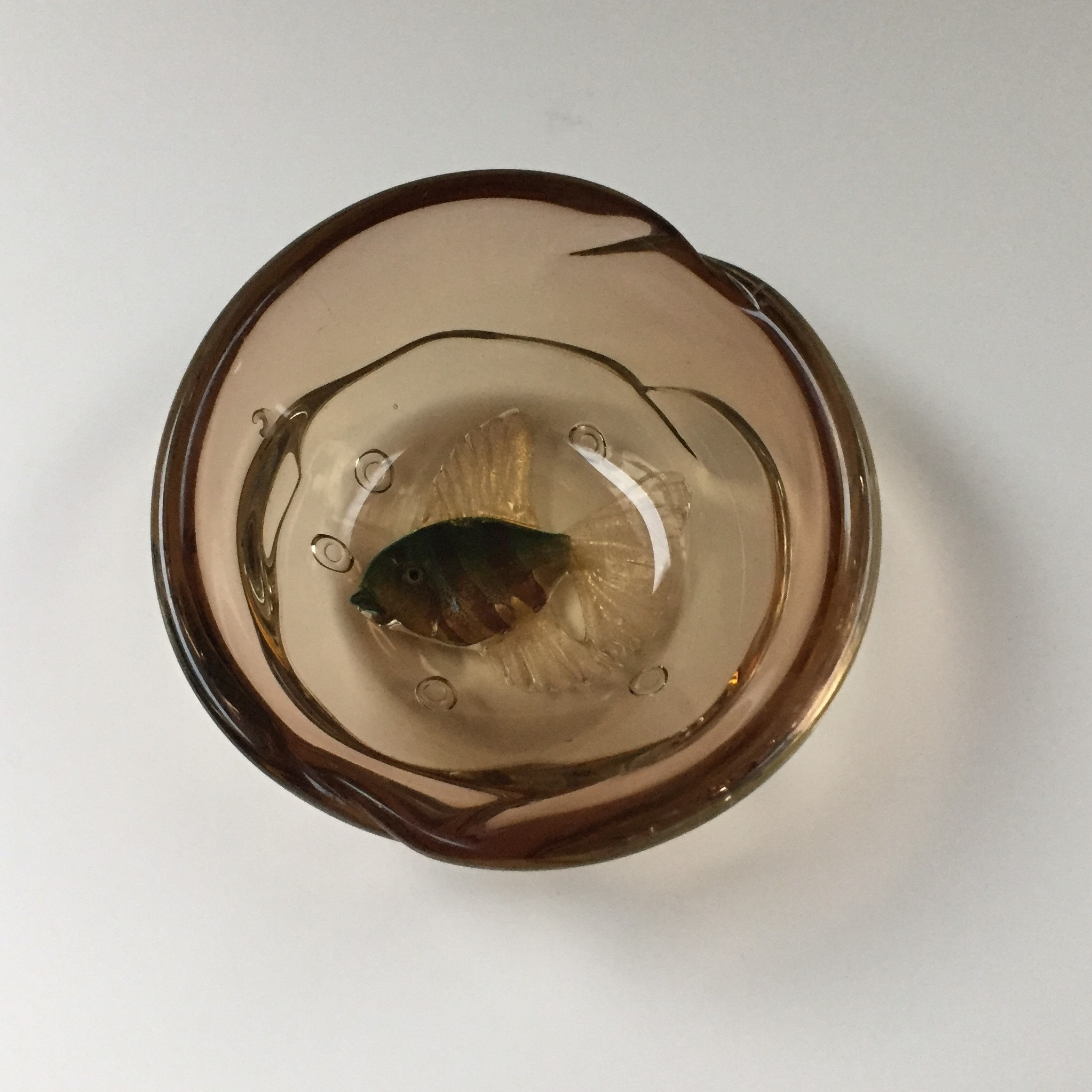 Barbini Aquarium Bowl With Murrine Fish - Etsy