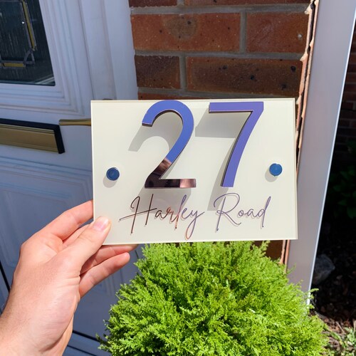 Personalised Door Number Sign Custom 3D House Number Plaque - Etsy