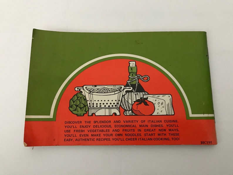 Vintage Cookbooks 1975 bravo Italian Cooking by | Etsy