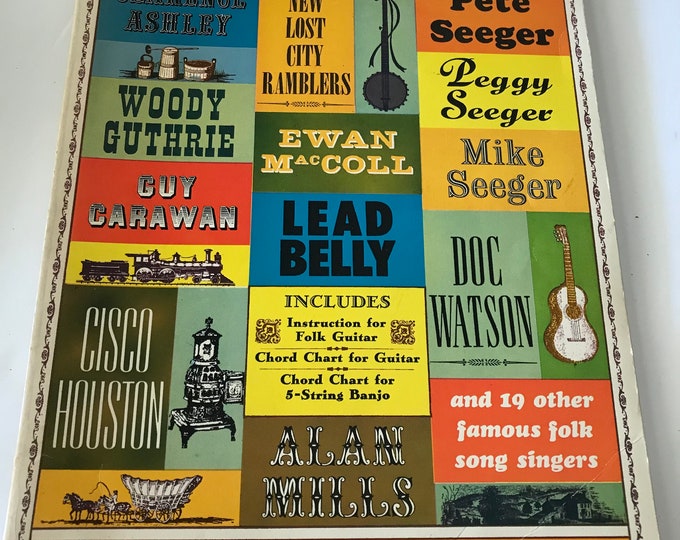 1964 Folk Song Book 104 Folk Songs ROBBINS MUSIC CORPORATION 1960s Song ...