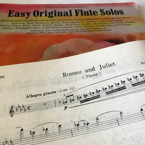 1967 Easy Original Flute Solos Songbook and an Extra Bonus Booklet ...