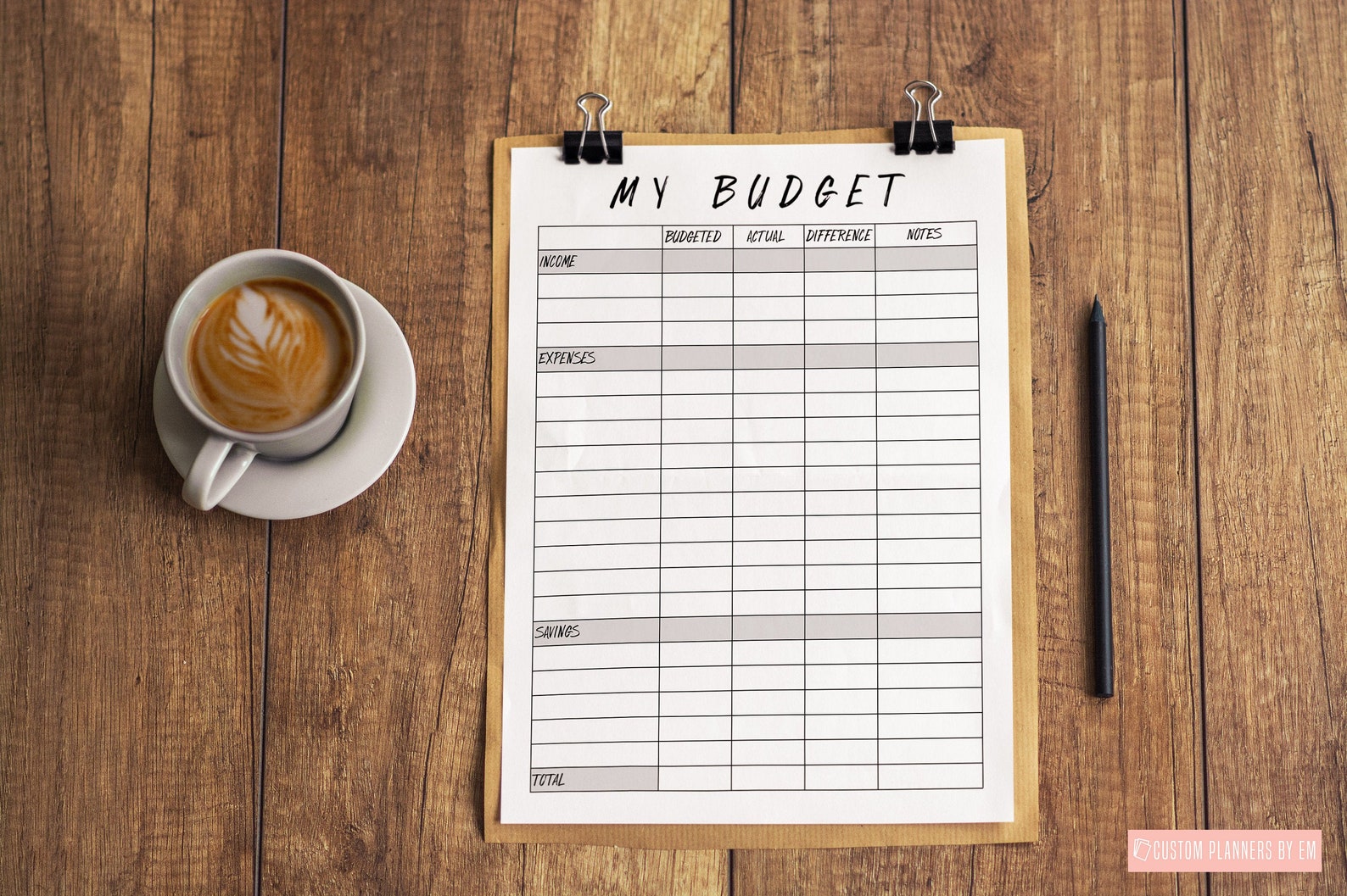 Basic Budget Planner Printable PDF - Etsy