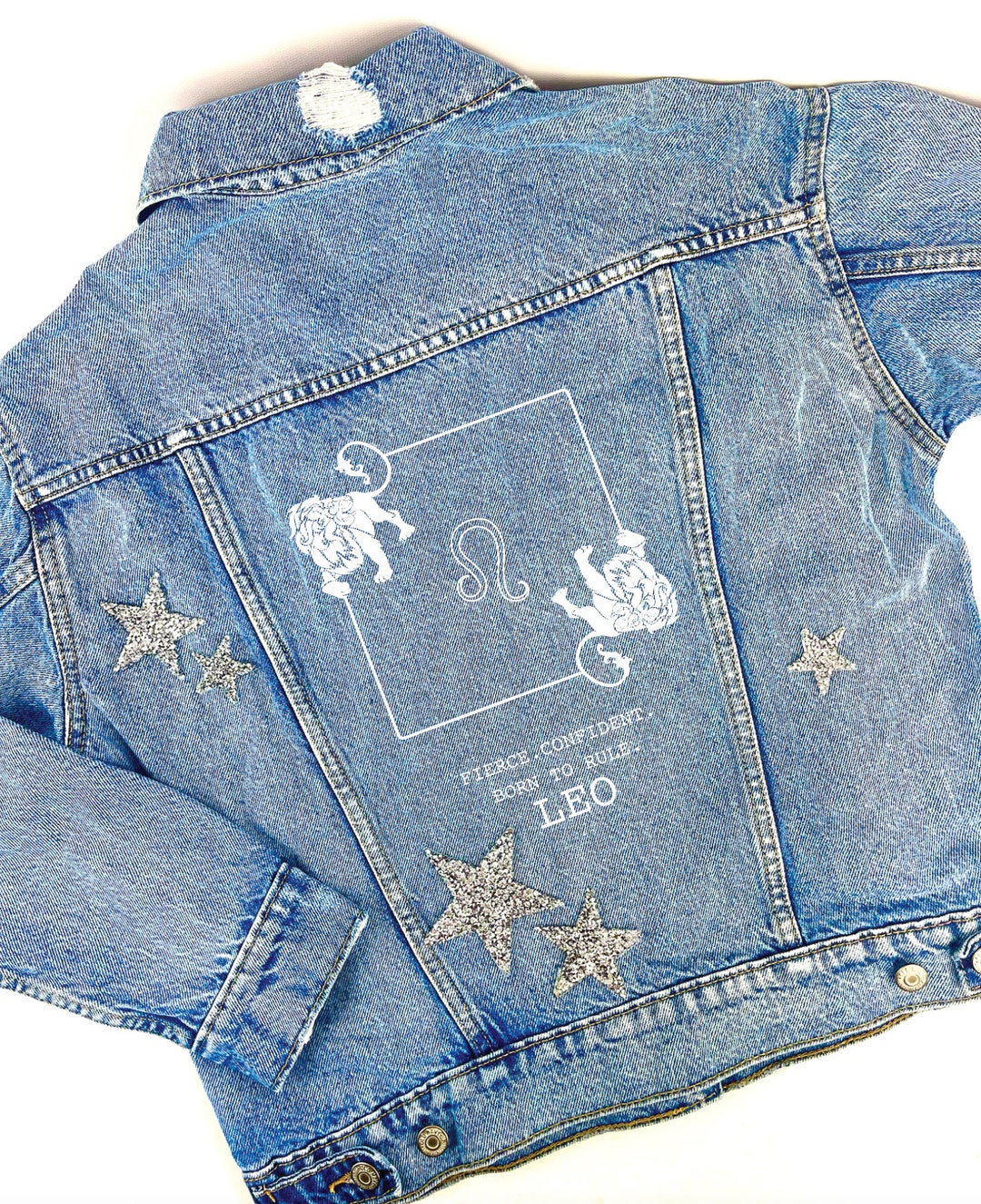 Personalized Custom Jean Denim Leo Lion Zodiac Astrology Sign Horoscope ...