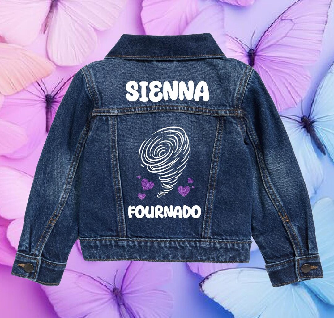 Personalized Custom Jean Denim Name Jacket, Fournado Tornado Four Year ...