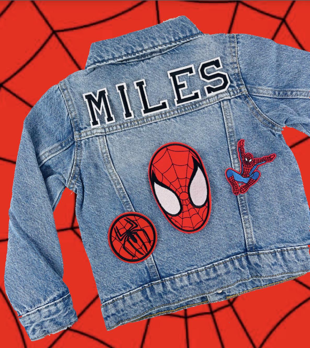 Personalized Custom Jean Denim Name Jacket, Chenille, Letter, Baby ...