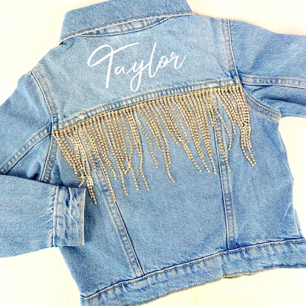 Kids Custom Rhinestone Jacket - Etsy