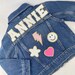 Personalized Custom Jean Denim Name Jacket Chenille Letter - Etsy
