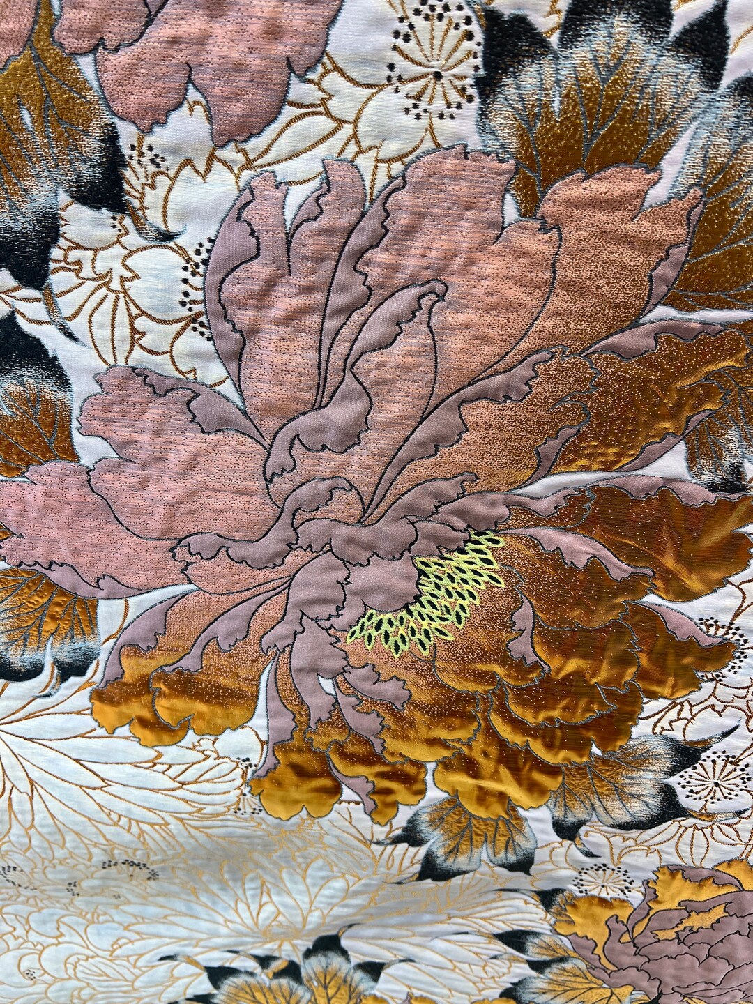 Beautiful Brocade Oversized Floral Pattern Brocade - Etsy