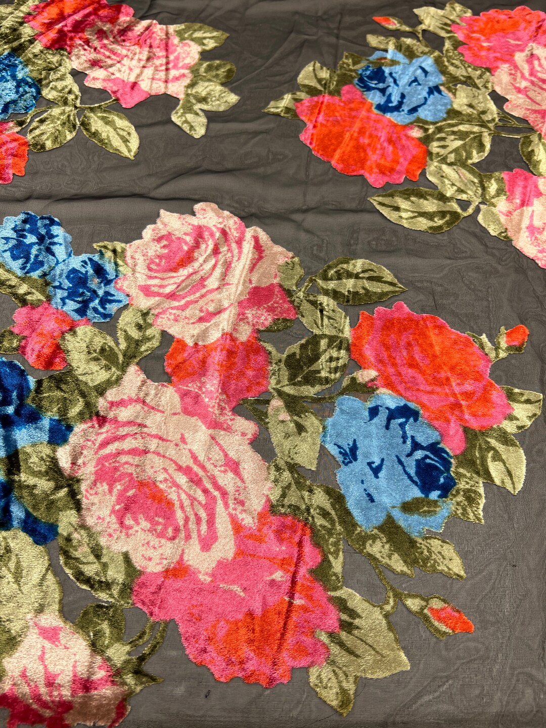 Burnout Silk Velvet - Etsy