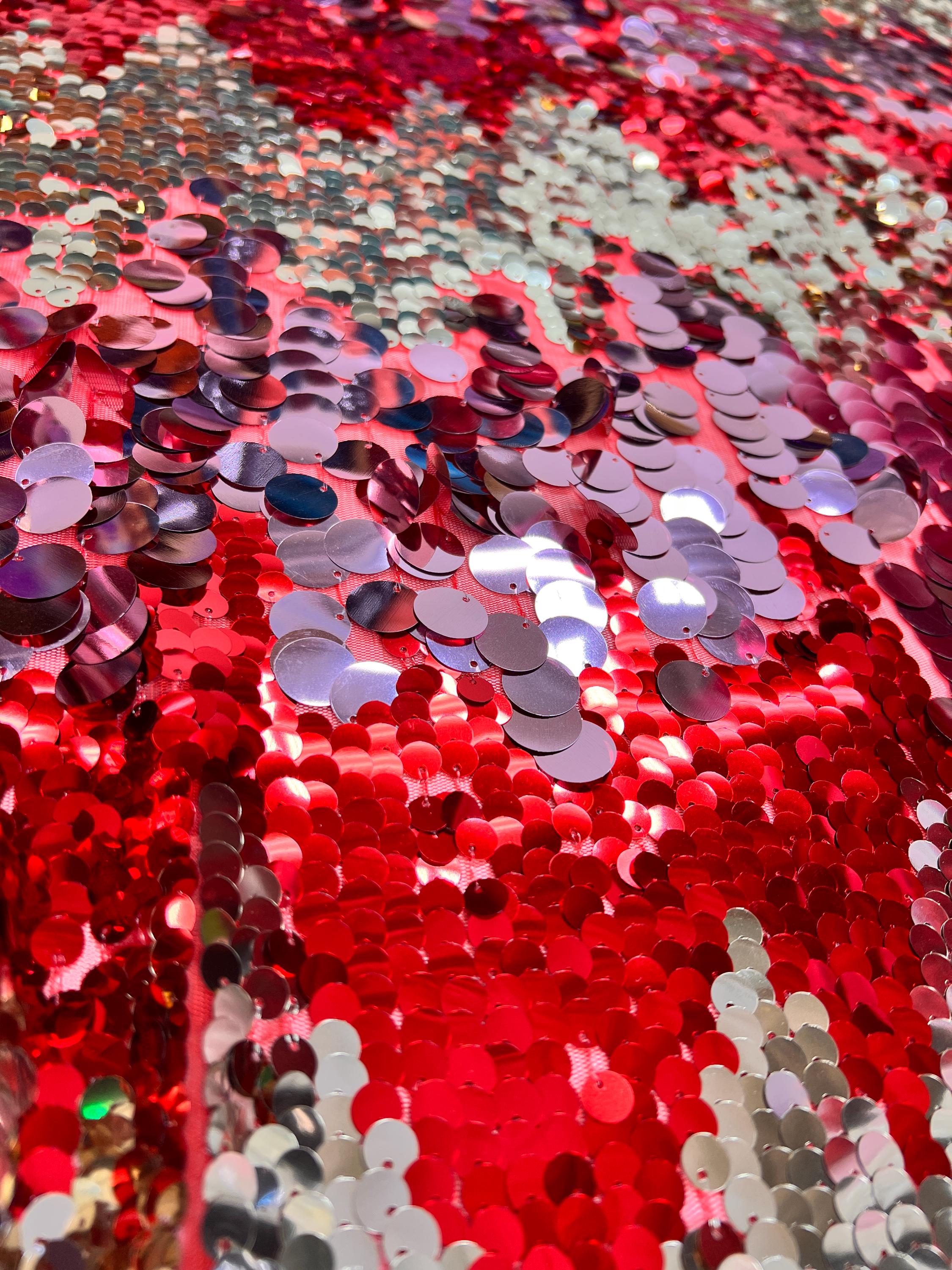 Sequin Fabric, Multi Color Multi Size Sequins Fabric - Etsy
