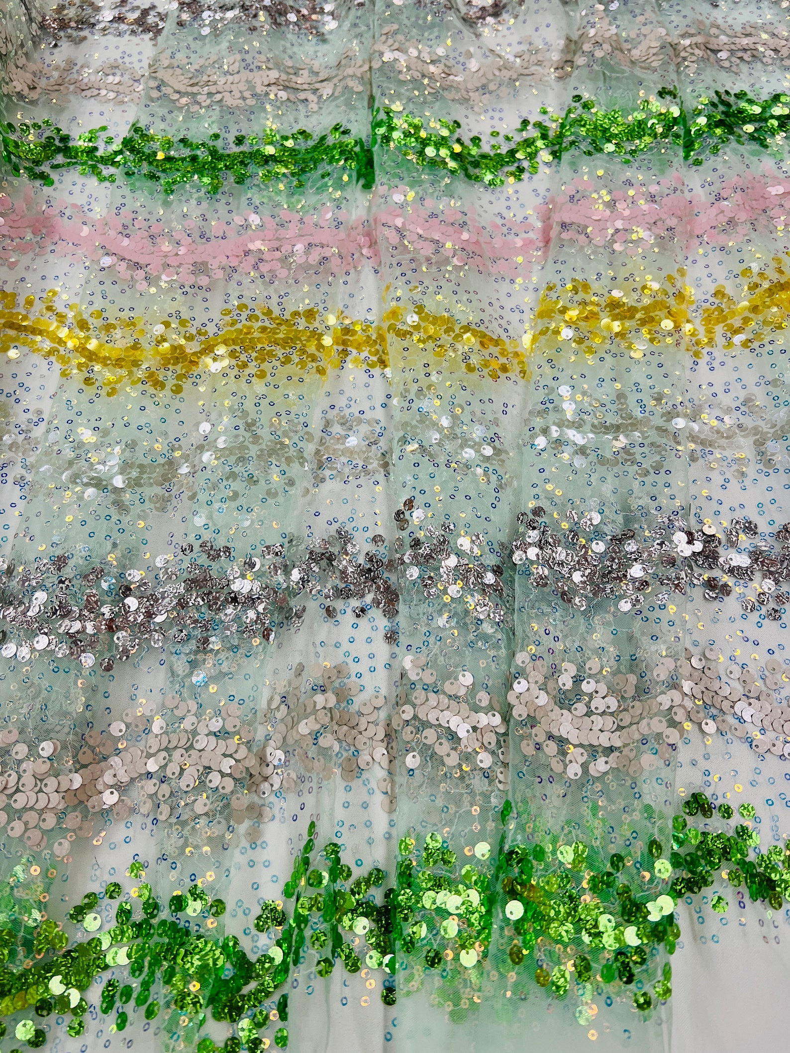 Multi Color Sequins Fabric - Etsy