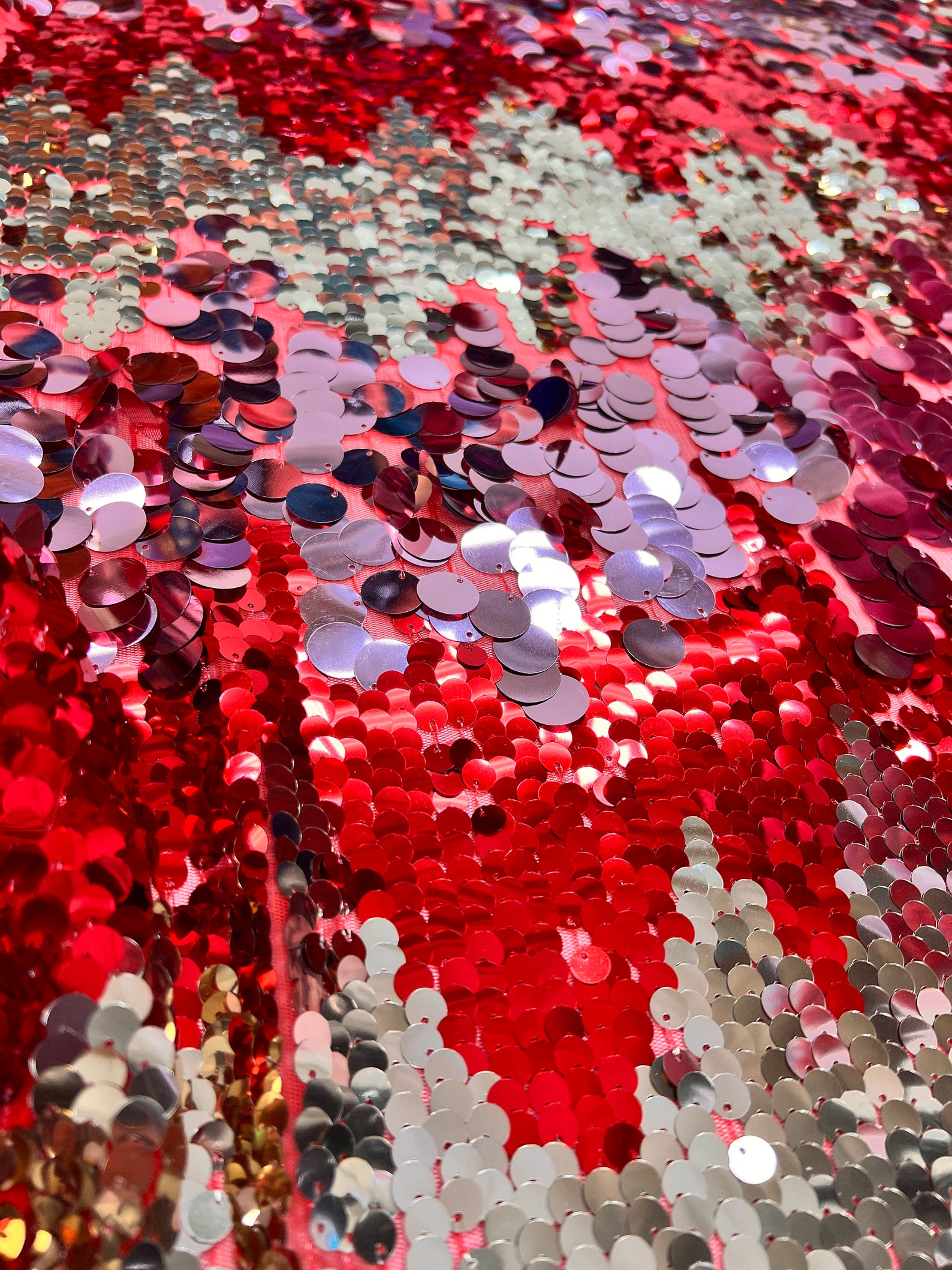 Sequin Fabric, Multi Color Multi Size Sequins Fabric - Etsy