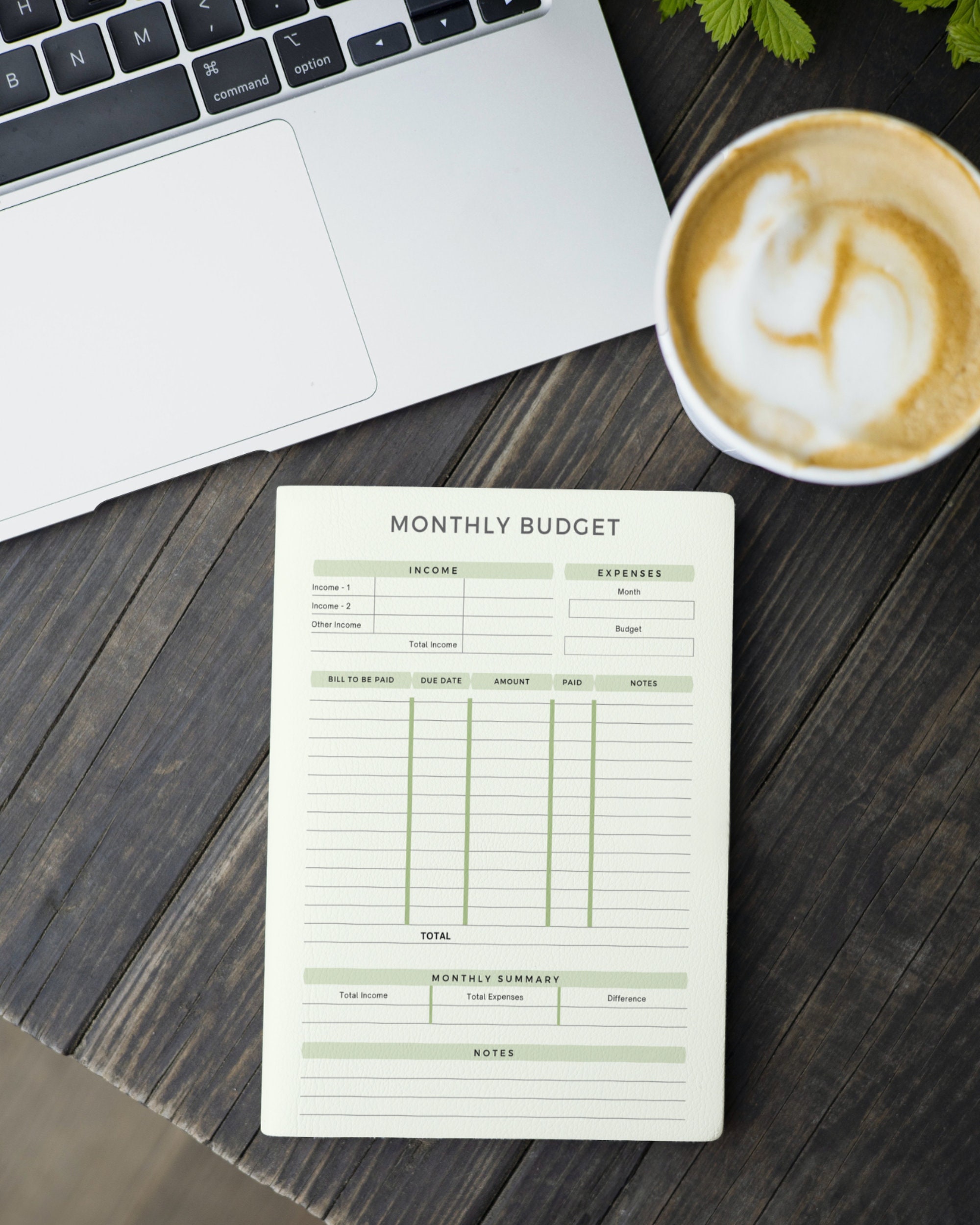 Monthly Budget Planner Tracker, Expenses Tracker, Perfect for Adulting ...