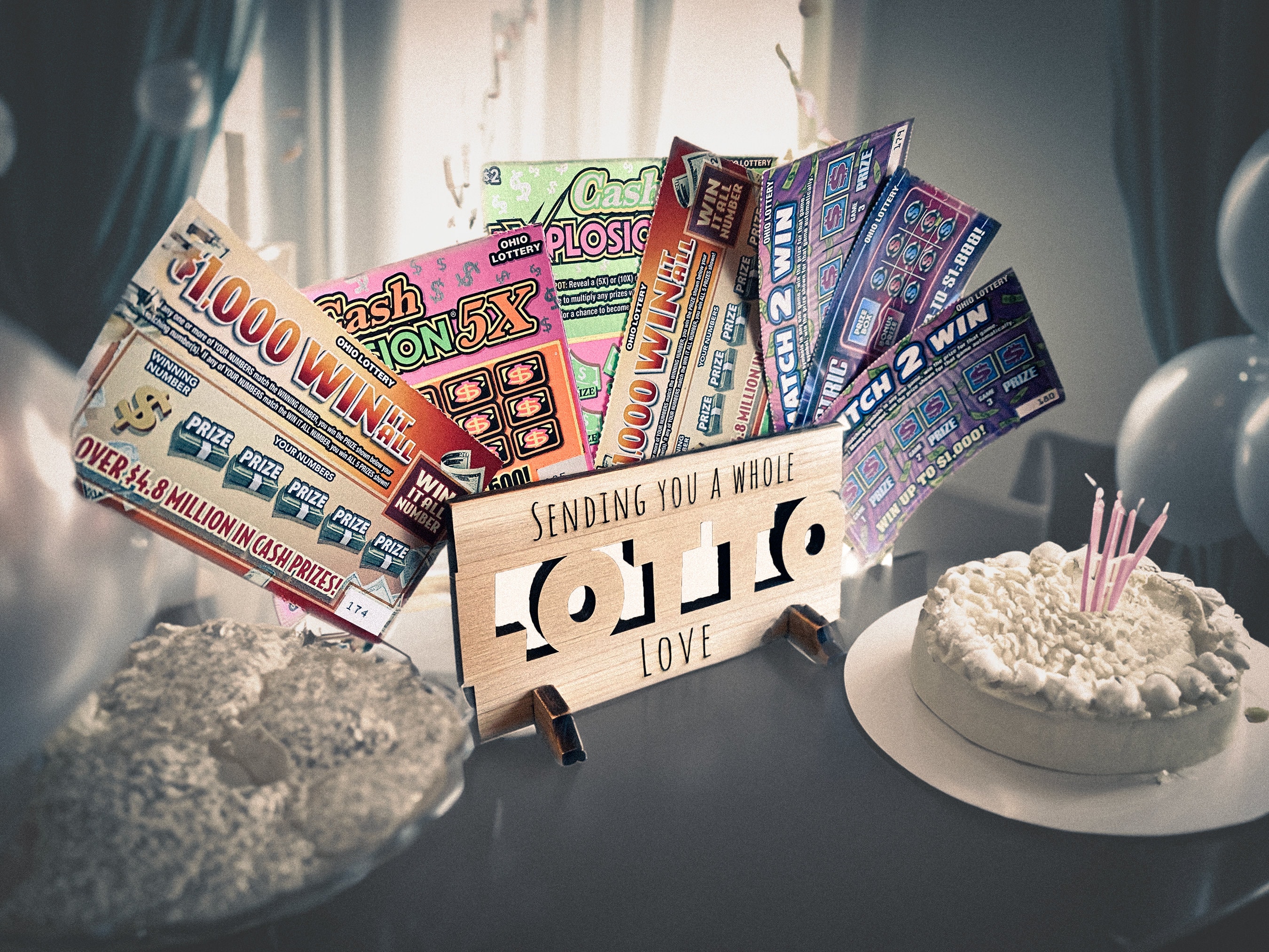 Lottery Ticket Holder, Solid Wood Scratch off Lottery Ticket Holder ...