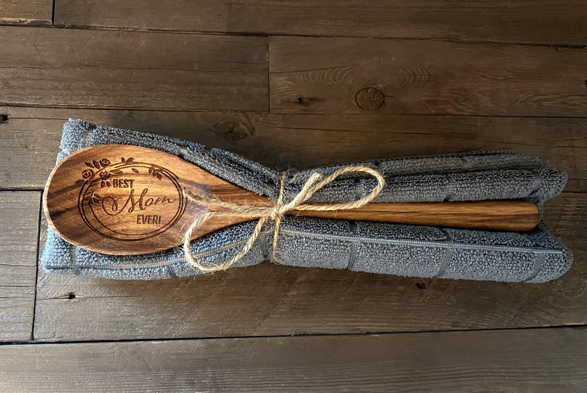 Personalized Wooden Spoon Gift Set for Mom, Mother's Day Engraved ...