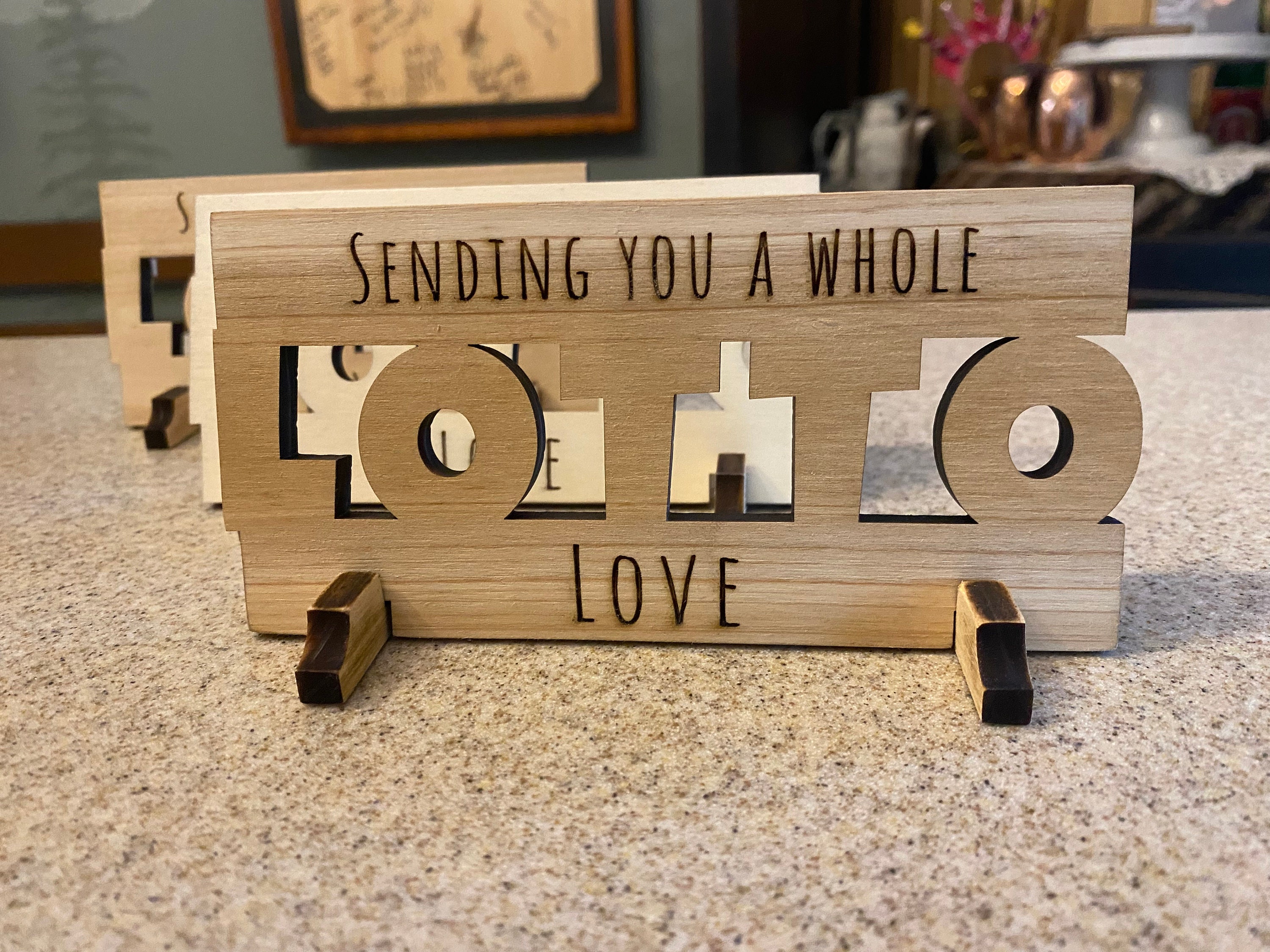 Lottery Ticket Holder, Solid Wood Scratch off Lottery Ticket Holder ...