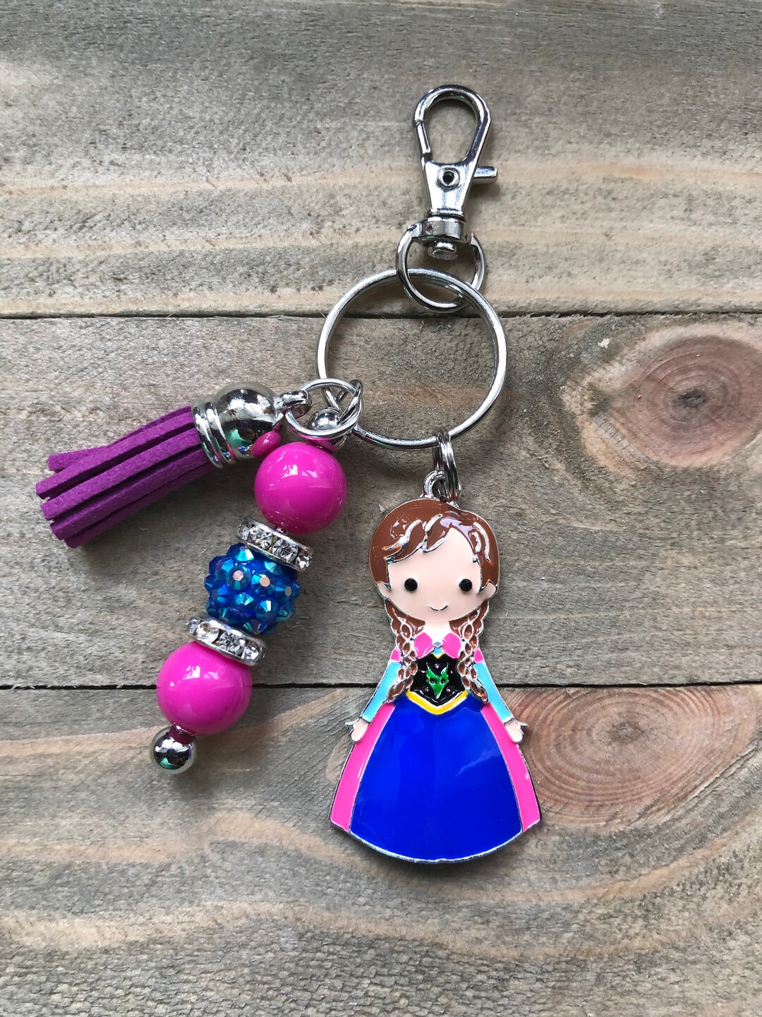Princess Anna Keychain - Etsy