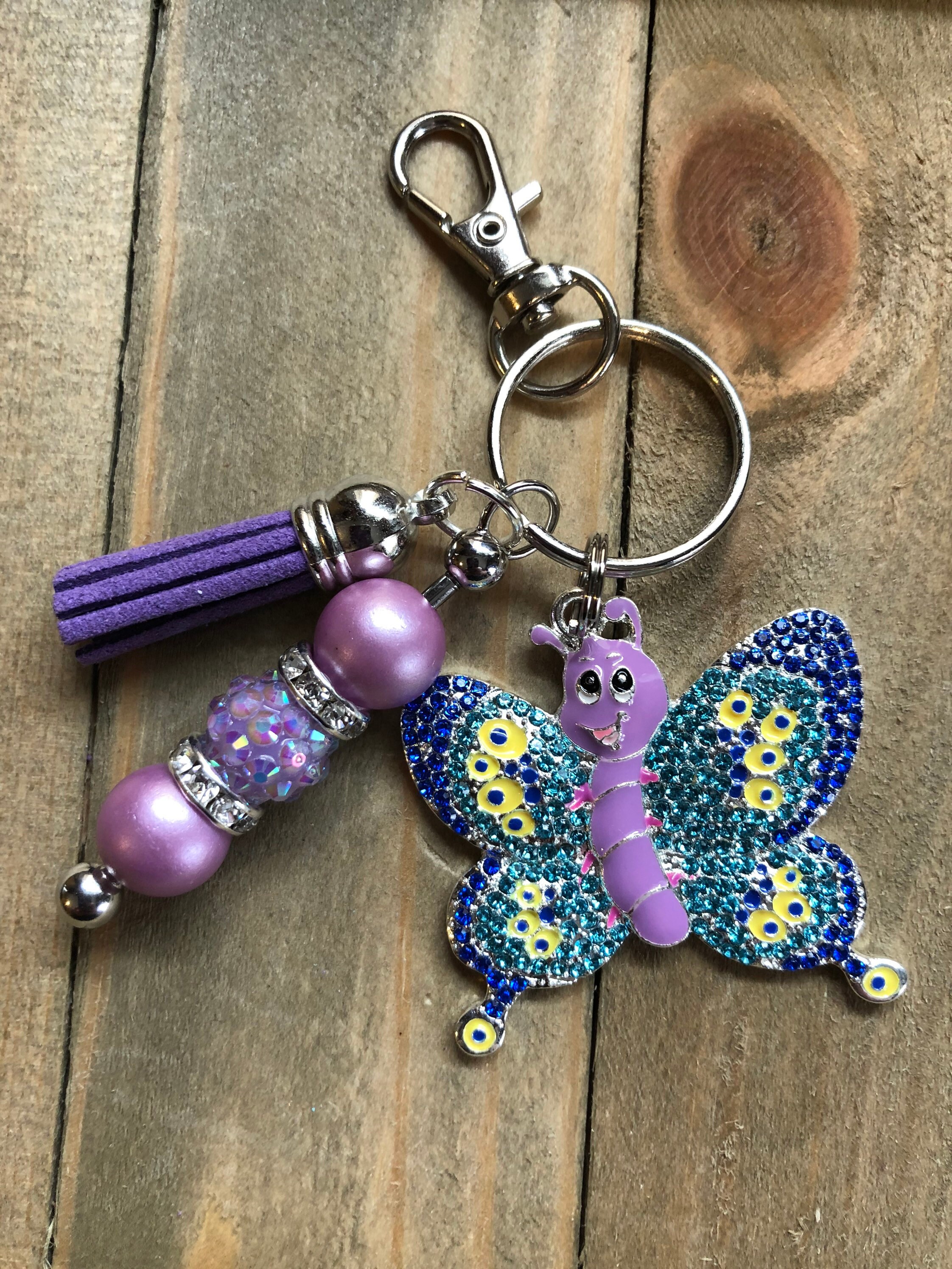 Butterfly Keychain - Etsy