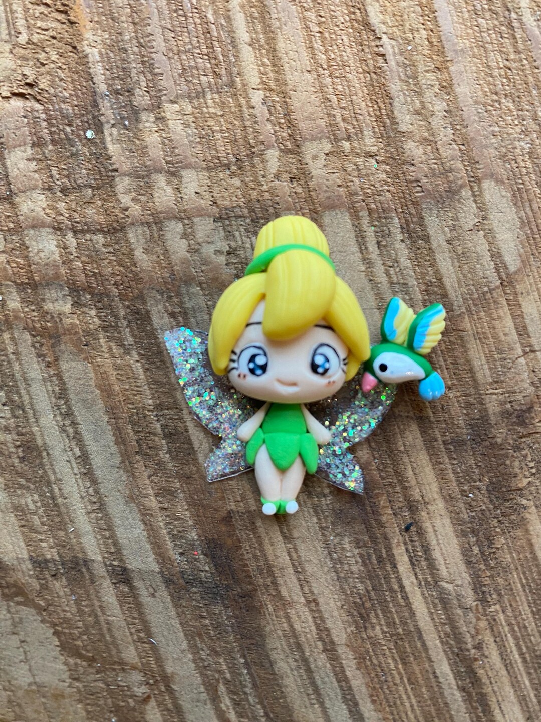 Tinkerbell and Bird Pin - Etsy