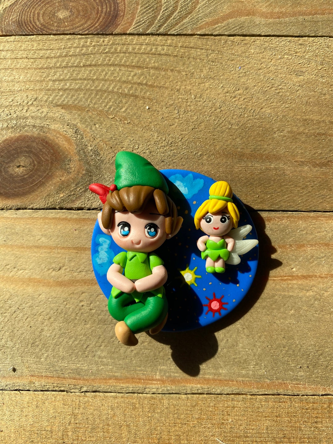 Peter Pan and Tink Pin - Etsy