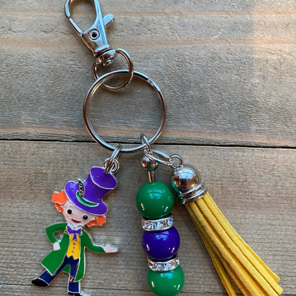 Mad Hatter Keychain - Etsy