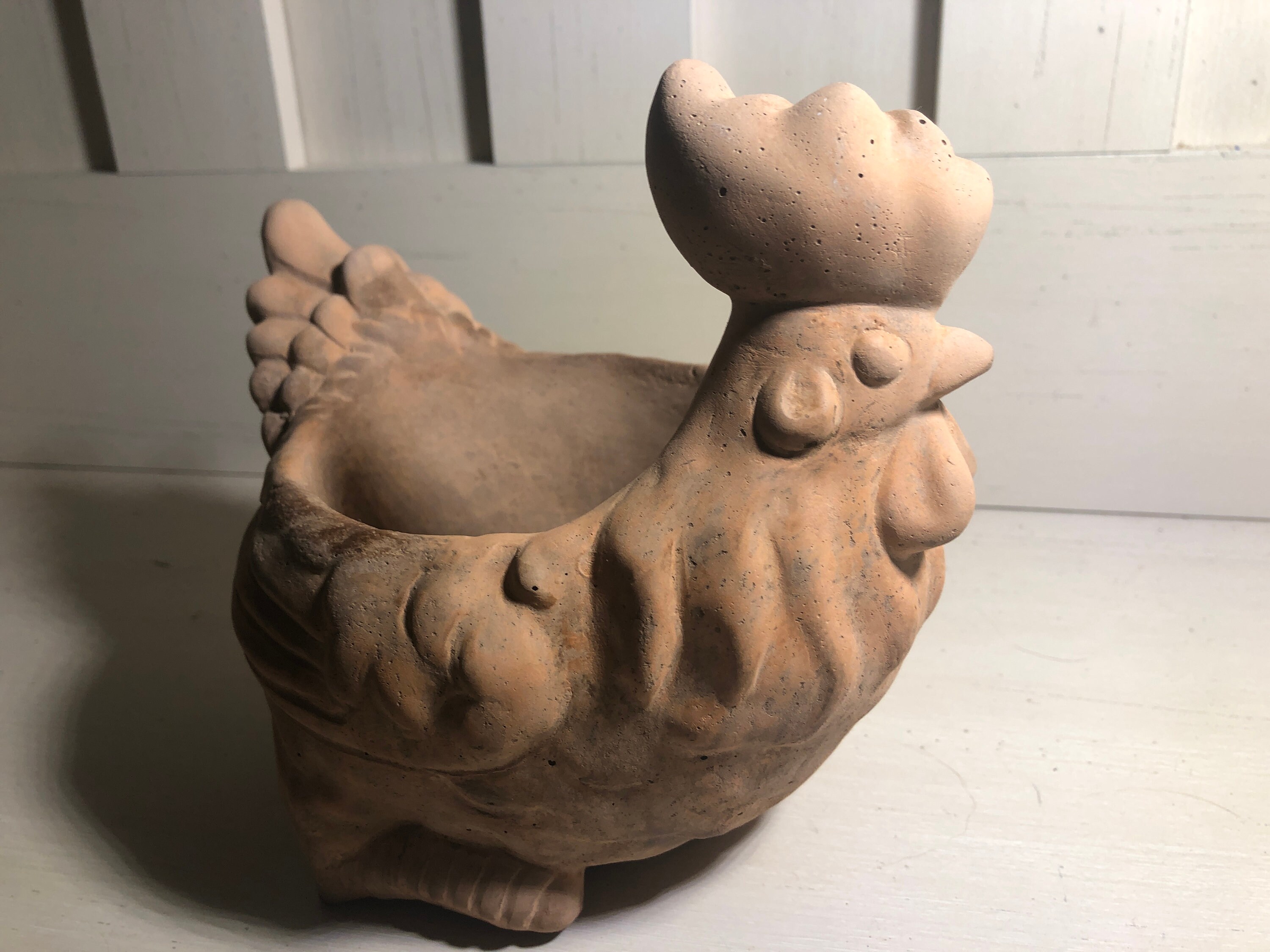 Concrete Planter Chicken Art Home Decor Garden - Etsy