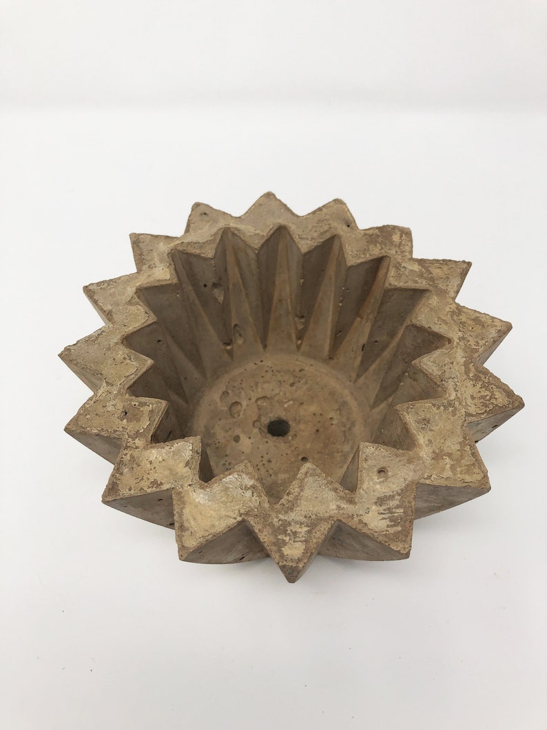 Concrete Fancy Star Shape Planter Art Home Decor Garden | Etsy