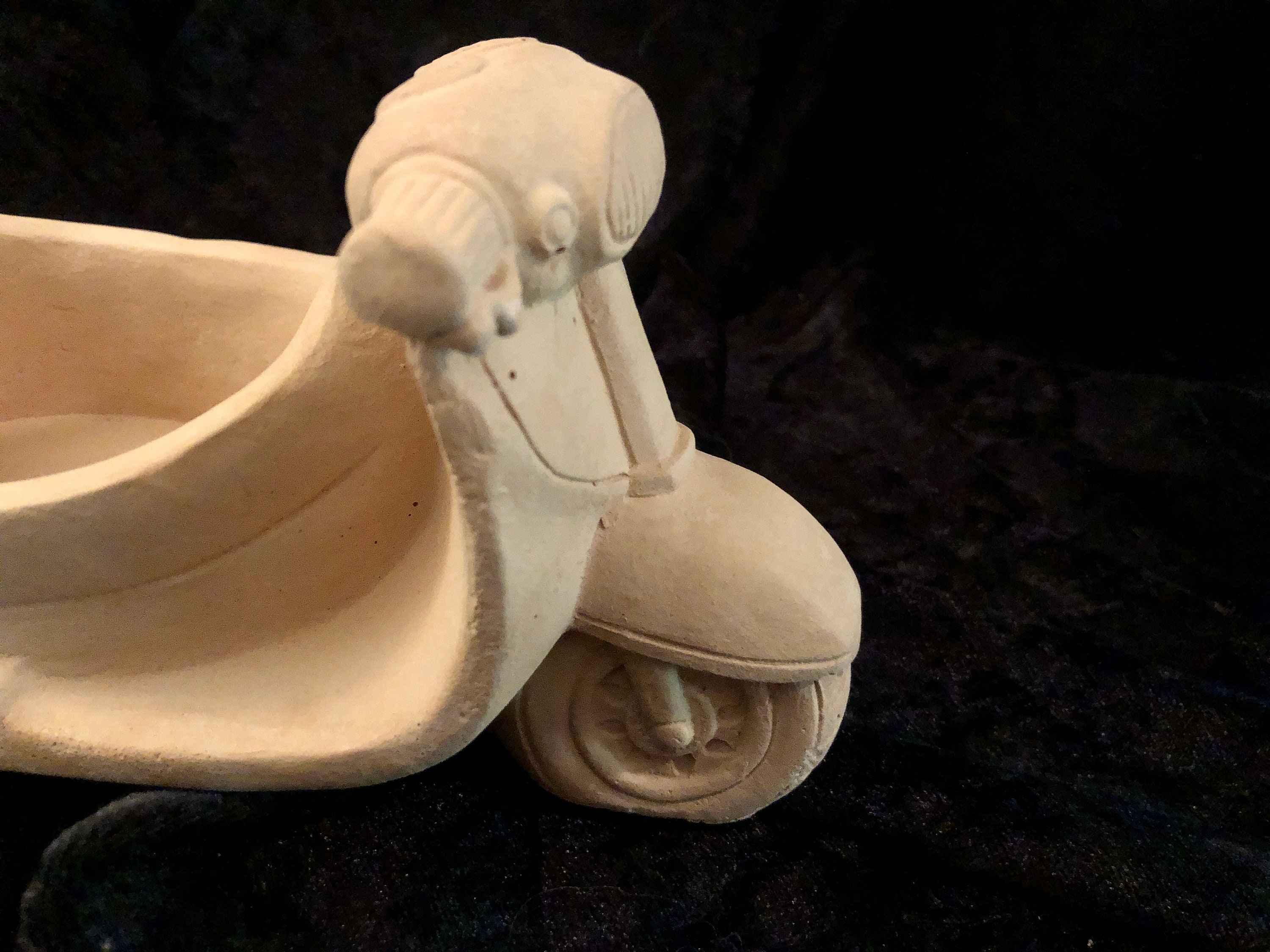 Concrete Rustic Planter Scooter Art Home Decor Garden | Etsy