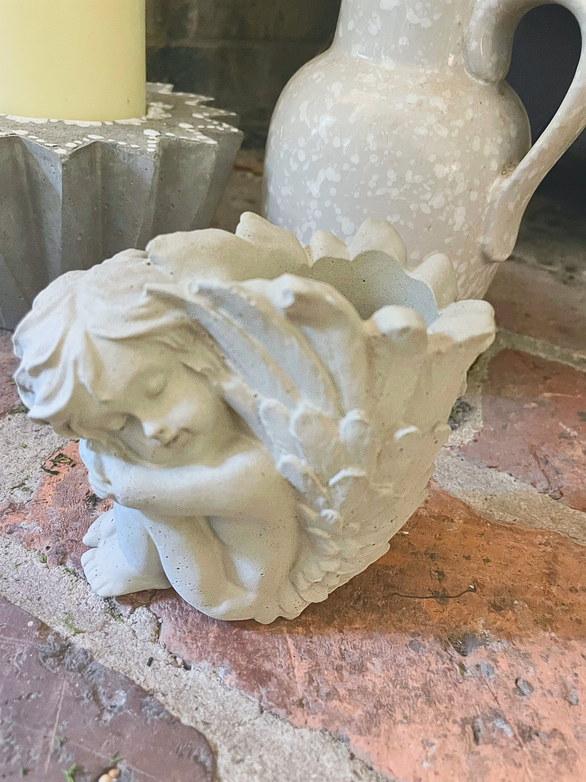 Angel Planters With Flowers - Etsy