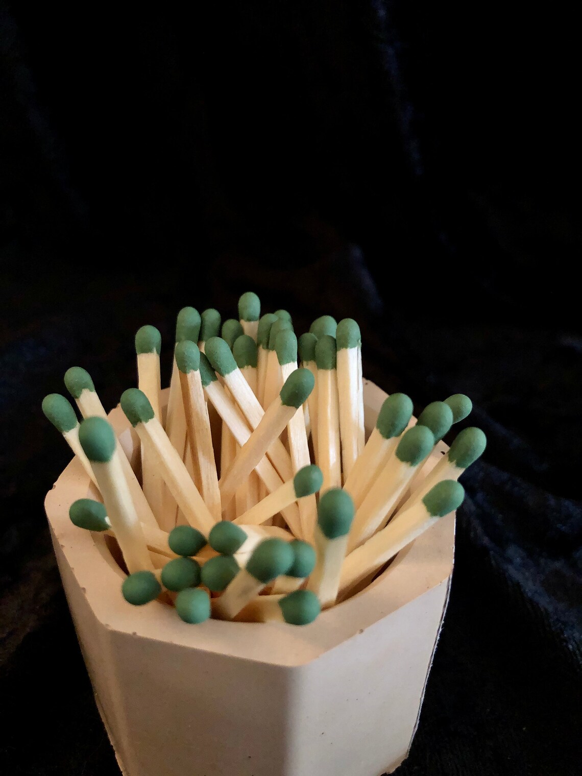 Concrete Match Stick Holder With Strike Pad Utensil - Etsy