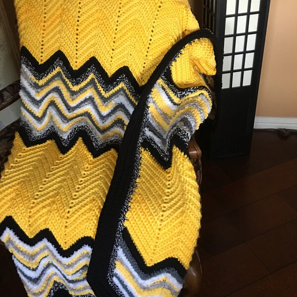 Chevron Afghan - Etsy