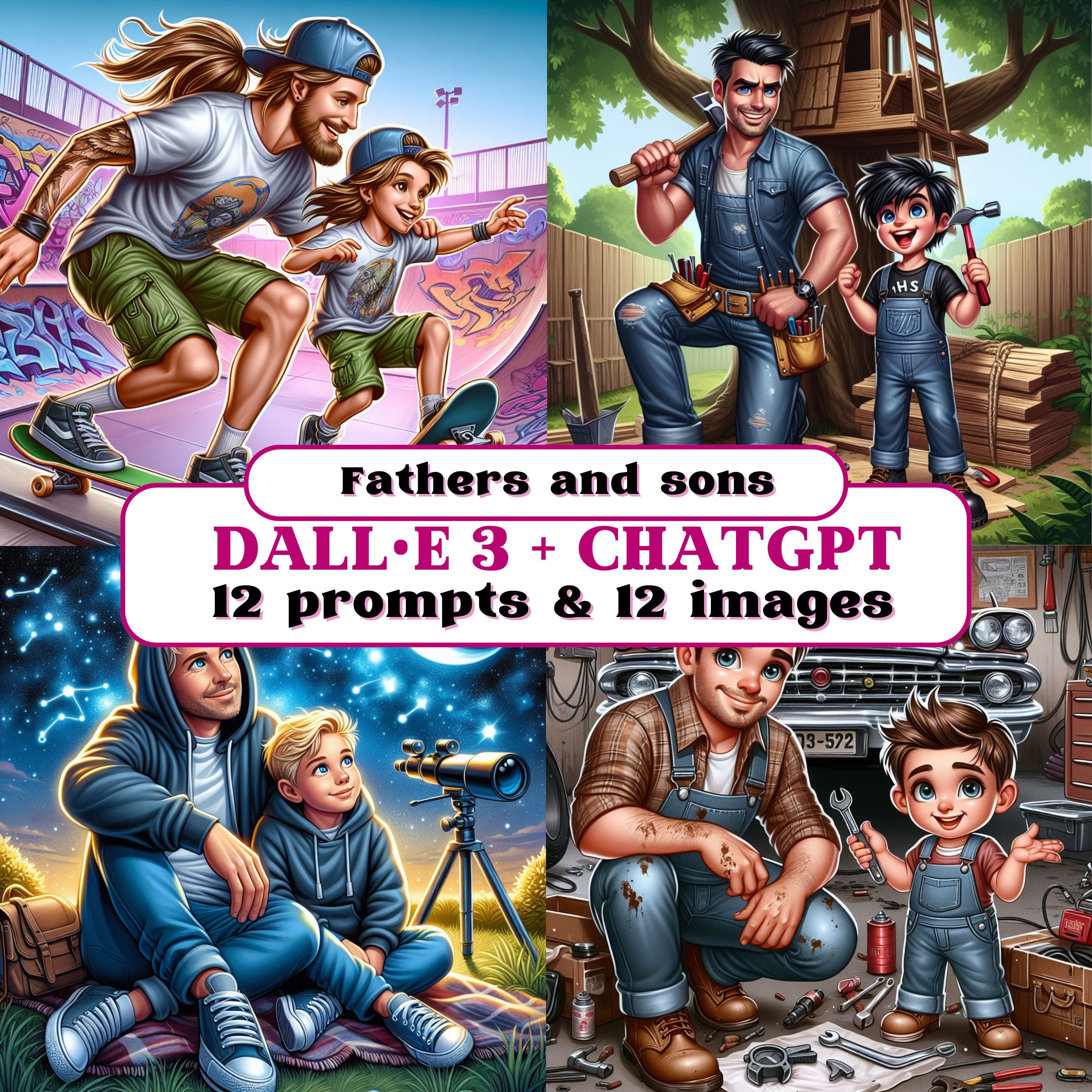 Dalle Prompt, Dalle 3 Prompt, Dalle 3 Prompts, Chatgpt Prompt, Father ...