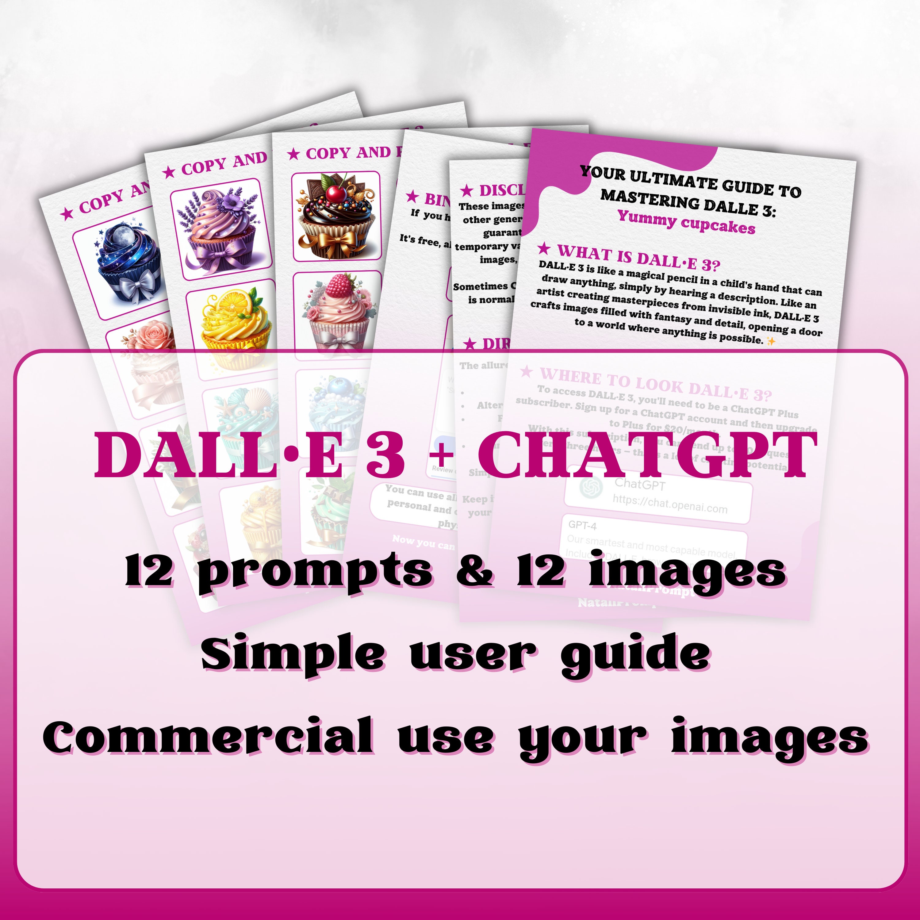 Dalle Prompt, Dalle 3 Prompt, Dalle 3 Prompts, Chatgpt Prompt, Yummy Cupcakes Prompt ...