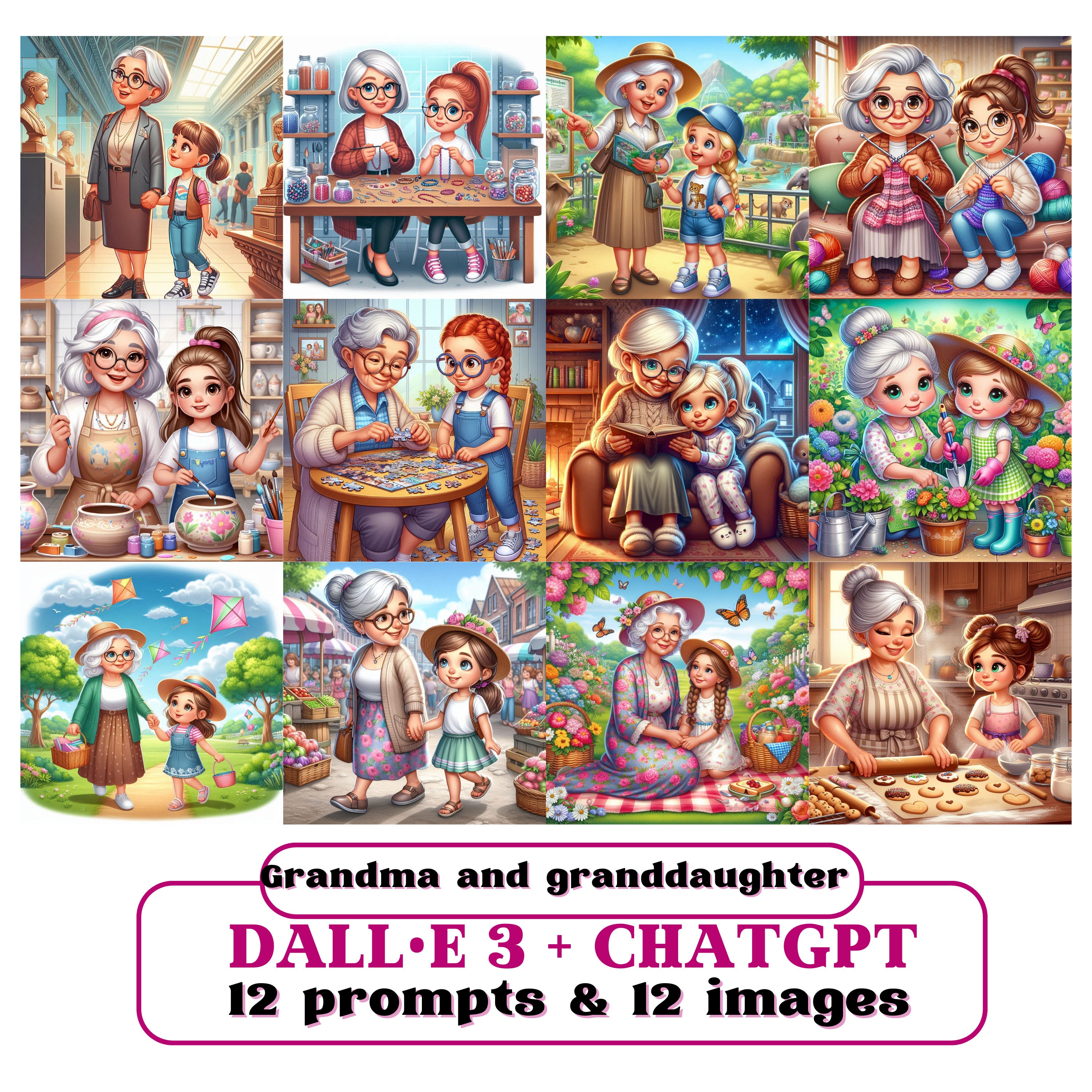 Dalle Prompt, Dalle 3 Prompt, Dalle 3 Prompts, Chatgpt Prompt, Grandma ...