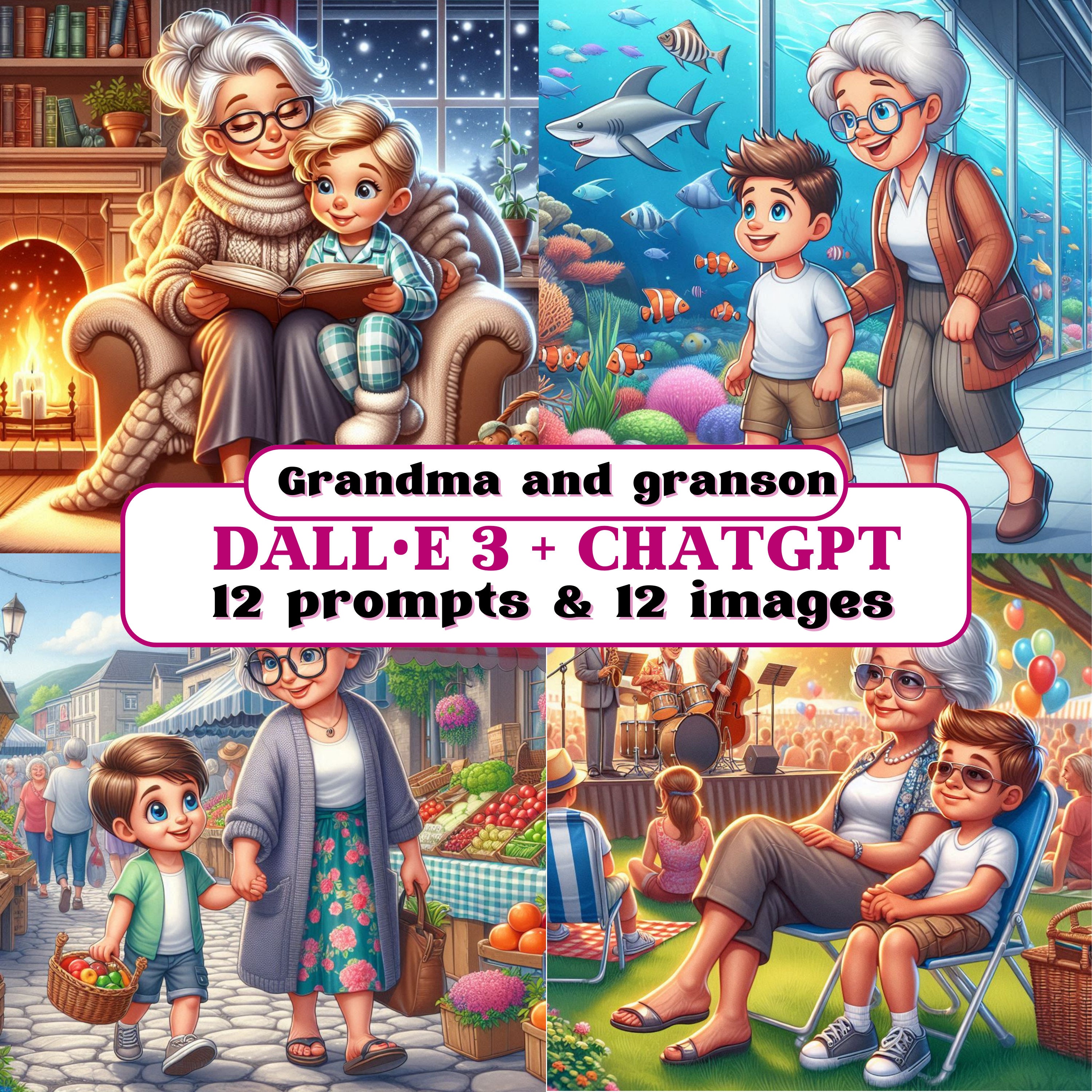 Dalle Prompt, Dalle 3 Prompt, Dalle 3 Prompts, Chatgpt Prompt, Grandma ...