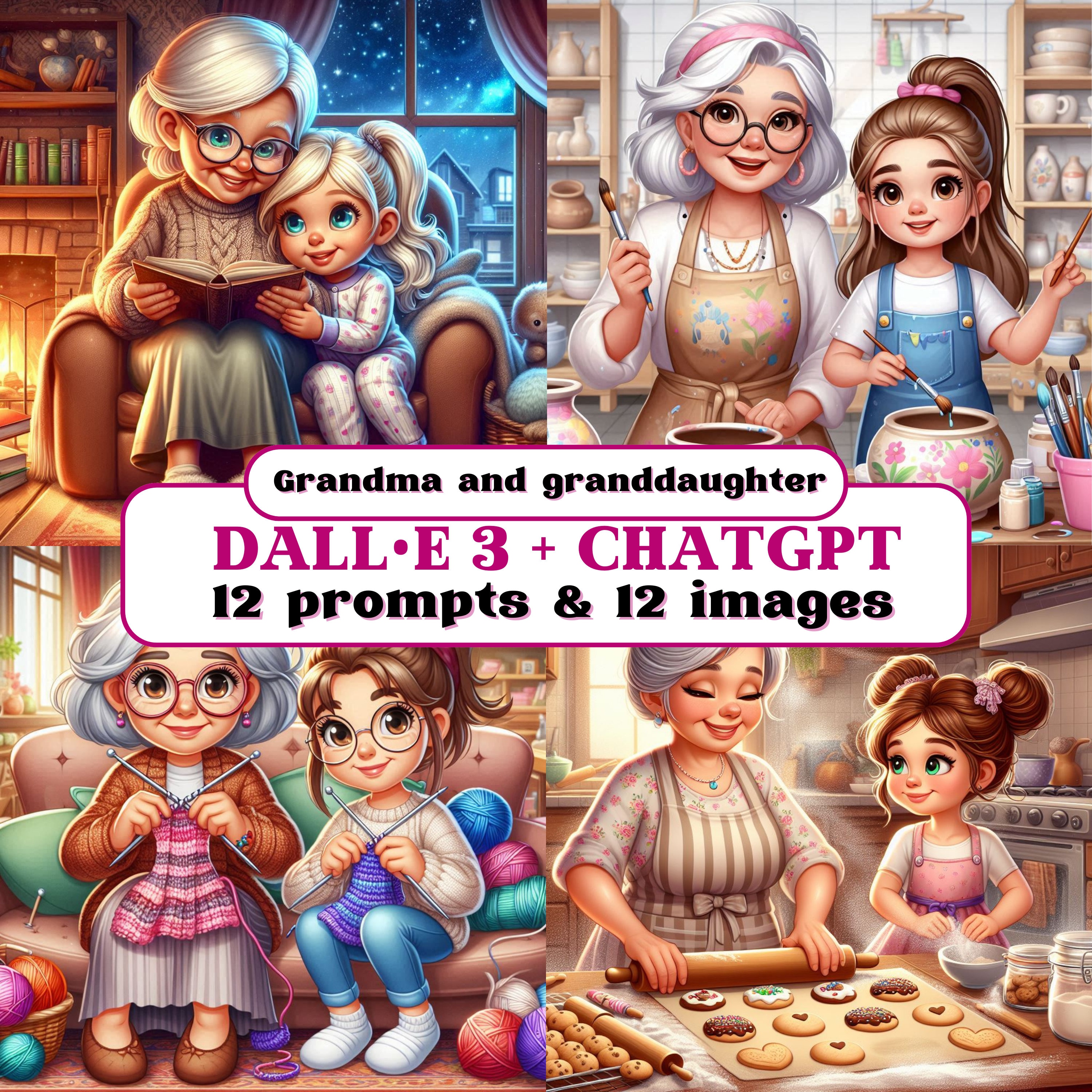 Dalle Prompt, Dalle 3 Prompt, Dalle 3 Prompts, Chatgpt Prompt, Grandma ...