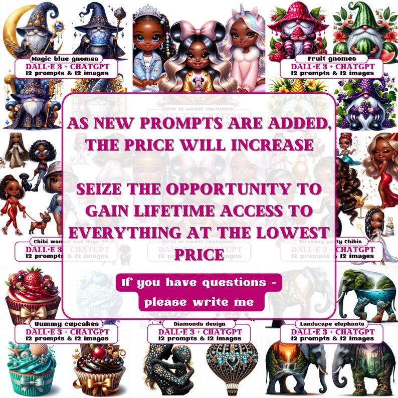 Whole Store Bundle Full Lifetime Access, Dalle Prompt, Dalle 3 Prompt ...