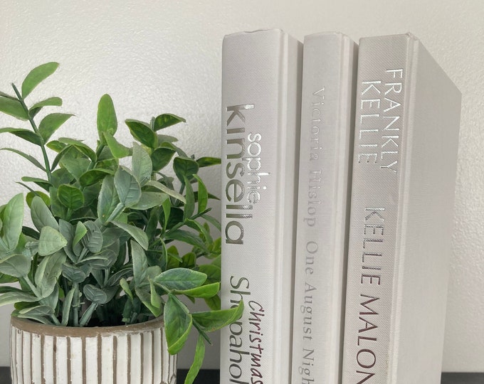 White Coffee Table Books on Trend Home Decor Set of 3 | Etsy UK