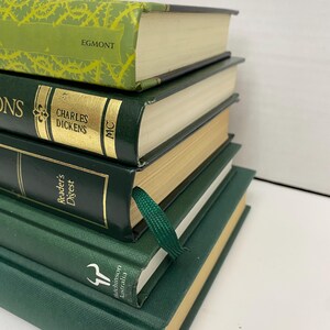 Green Stacked Books Decor Decorative Coffee Table Styling on Trend Home ...