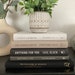 Black & Beige Stacked Books Decor Decorative Coffee Table Styling ...