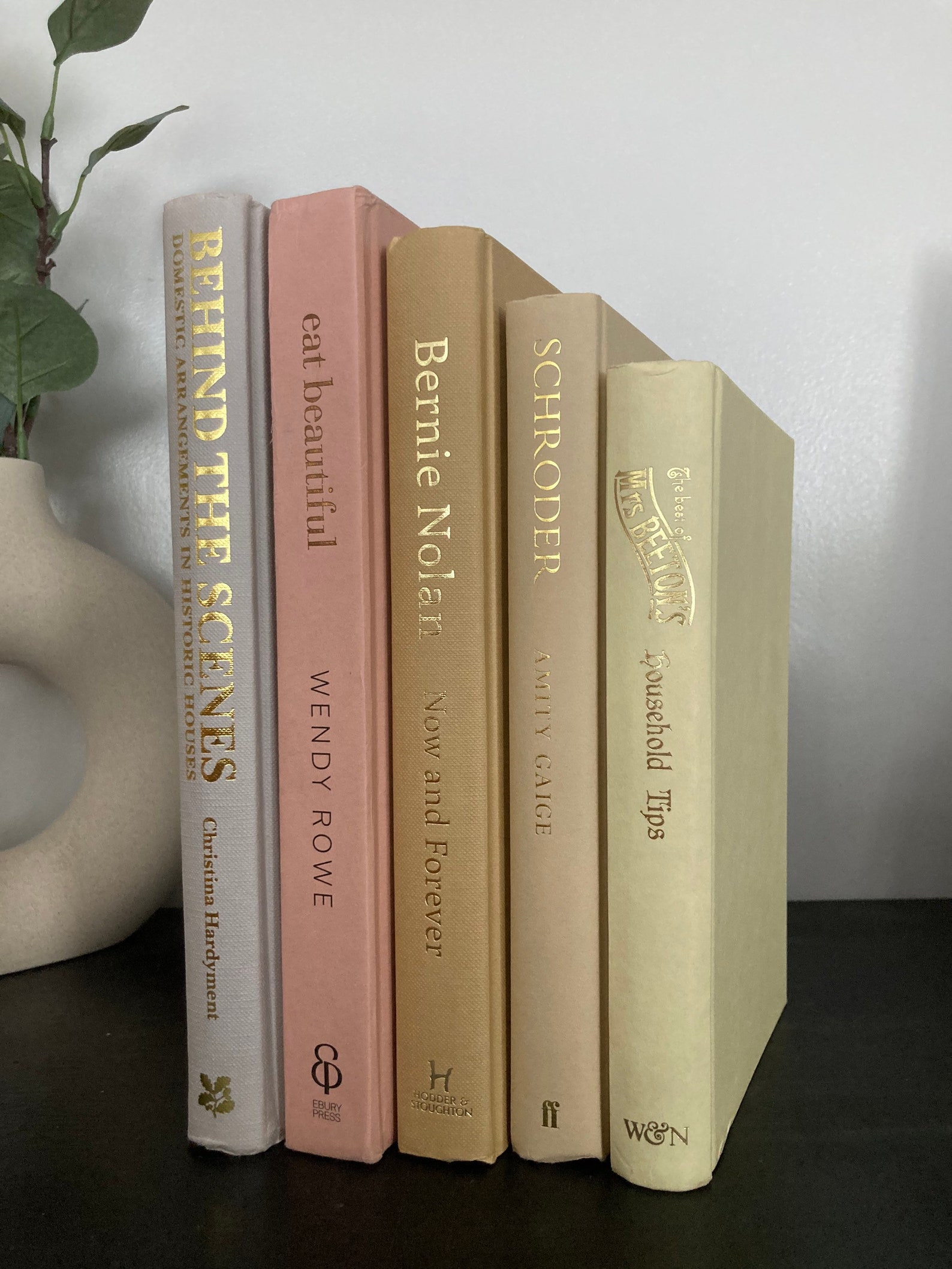 Pink & Gold Beige Coffee Table Books Hardback Decorative - Etsy