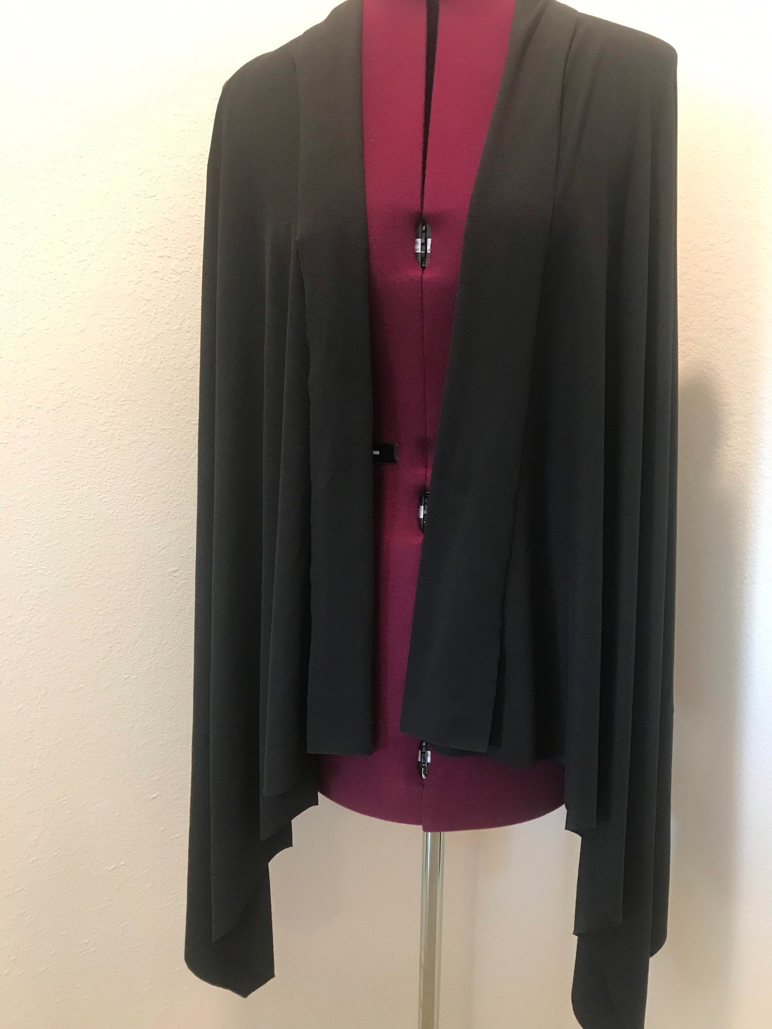 One Size Waterfall Cardigan/vest, Blue Waterfall Jacket/cardigan,blue ...