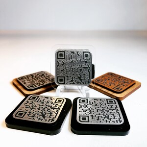 Mini QR Code Tag - QR Code Card - Durable - Reusable - Restaurant ...