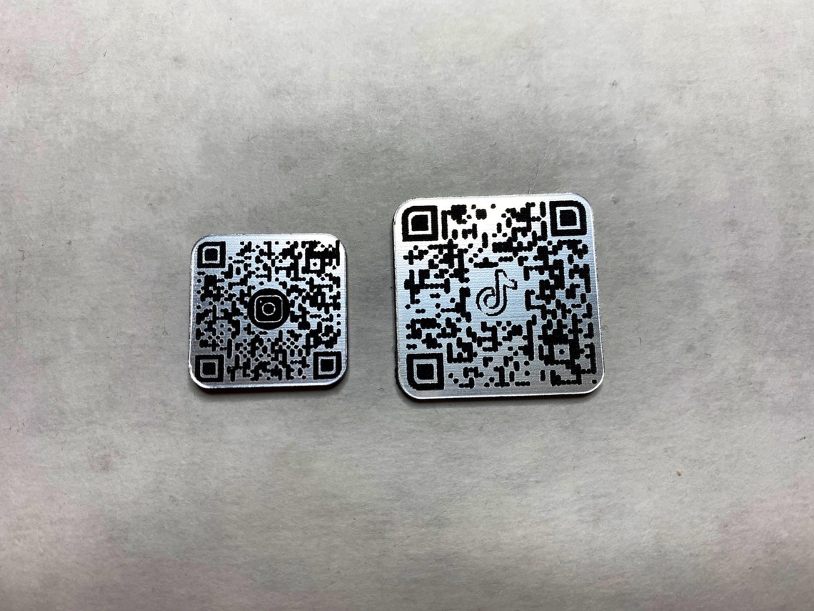 Mini QR Code Tag QR Code Card Durable Reusable - Etsy